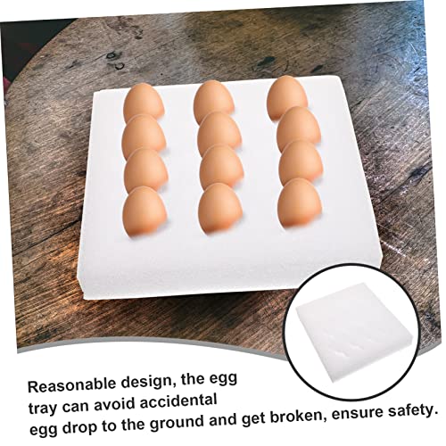 4pcs Rutin Egg Protection reusable egg container foam egg holder egg holder for shipping egg protective tray egg foam trays desktop egg holder shipping foam egg tray pearl cotton