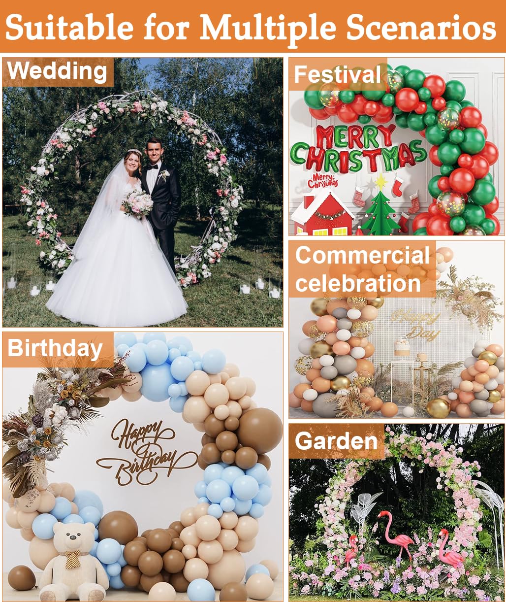 Fandature 7 Ft Round Wedding Arch for Ceremony Metal Balloon Arch Stand with Two Water Bags for Party Decoration Circle Backdrop Stand for Birthday, Gold