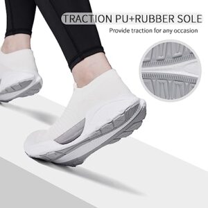 Limberun Womens Walking Shoes Arch Support Tennis Shoes Men Sneakers for Women Walking Shoes Gym Shoes Men Volleyball Shoes White 6