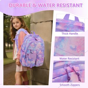 VX VONXURY Girls School Backpack,Water Resistant Kawaii Kids Book Bag Fits A4 Folder,Cute Teens Schoolbags