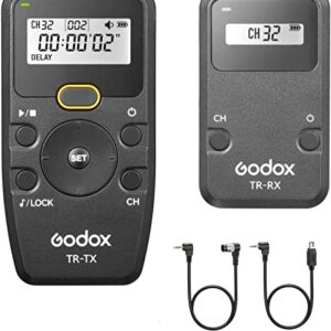 Godox TR-N1 TR-N3 Remote Shutter Release for Nikon, Wireless Shutter Release Intervalometer Compatible for Nikon Z9 Z8 Z7 Z6 Z5 D850 D800 D750 D610 F90 D7200 D7100 D5600 D3300 D90