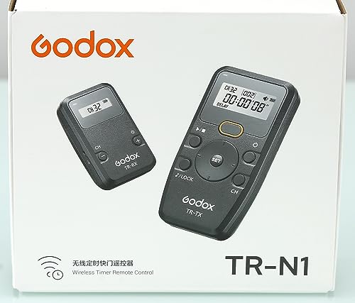 Godox TR-N1 TR-N3 Remote Shutter Release for Nikon, Wireless Shutter Release Intervalometer Compatible for Nikon Z9 Z8 Z7 Z6 Z5 D850 D800 D750 D610 F90 D7200 D7100 D5600 D3300 D90