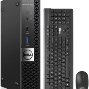 Dell OptiPlex 7050 Mini PC Desktop Computers, Intel Core i5-7500 2.7GHz, 32GB RAM, 512GB SSD, Windows 10 Pro (Renewed)