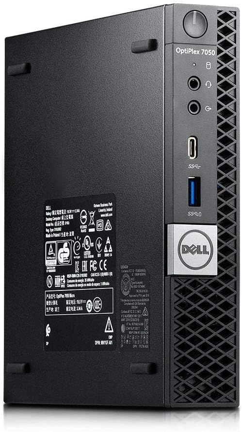 Dell OptiPlex 7050 Mini PC Desktop Computers, Intel Core i5-7500 2.7GHz, 32GB RAM, 512GB SSD, Windows 10 Pro (Renewed)