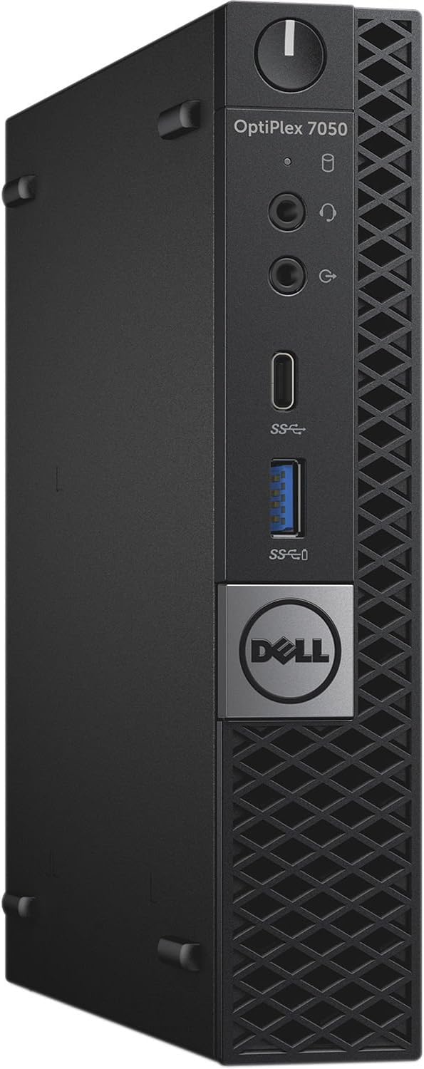 Dell OptiPlex 7050 Mini PC Desktop Computers, Intel Core i5-7500 2.7GHz, 32GB RAM, 512GB SSD, Windows 10 Pro (Renewed)