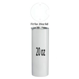 ERZHE 10pcs of Acrylic Blanks Tumbler Topper with magnet, Blank Acrylic Tumbler Topper Base for 20oz Tumbler Lid