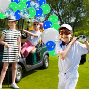 Whaline 60 Pcs Golf Sport Theme Decoration Set 18 Inch Golf Foil Balloons 12 Inch Navy Blue Green Latex Balloons Glitter Confetti Balloons for Wedding Birthday Baby Shower Party House Decorations