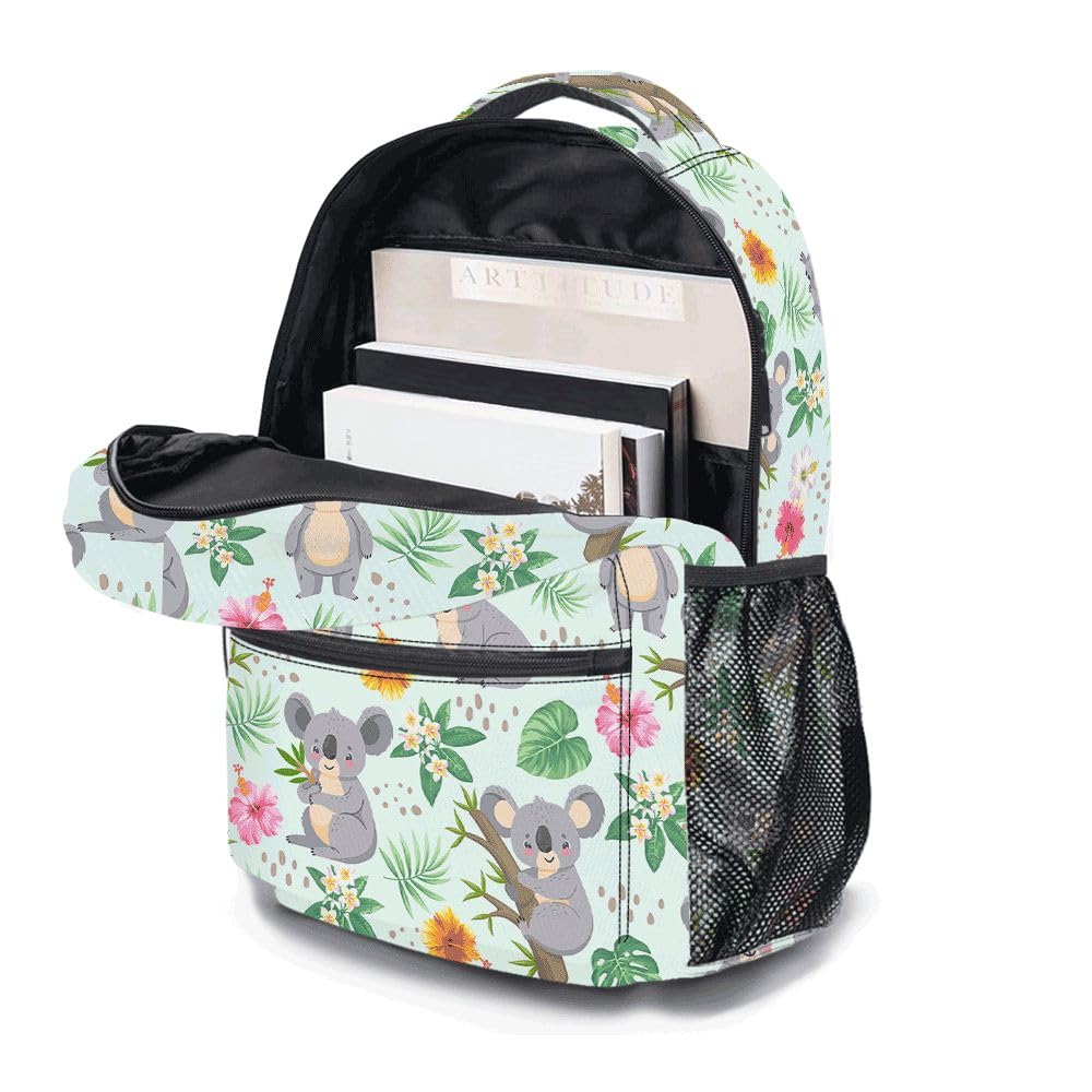 Cute Koala Backpack, Stylish Laptop Bag Cartoon Shoulders Backpack with Adjustable Shoulder Strap, Lightweight Koala Daypack(Cute Koala)