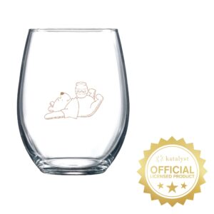 Disney Winnie The Pooh Happy Days Stemless Tumbler Glasses for Drinking 17 oz - 2 Pack