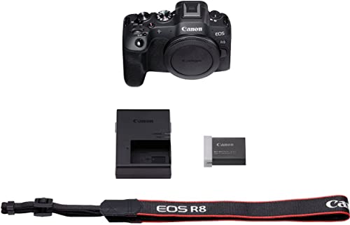 Canon EOS R8 Mirrorless Camera (Body Only) Enhanced with Professional Accessory Bundle - Includes 14 Items