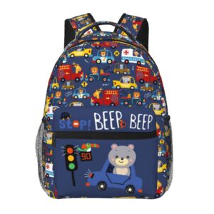 daatuang cartoon backpacks car backpack zoo animals travel backpack blue cute backpack durable cars back pack bear back packs lion simple modern bookbag funny backpack trendy bookbags monkey backpack