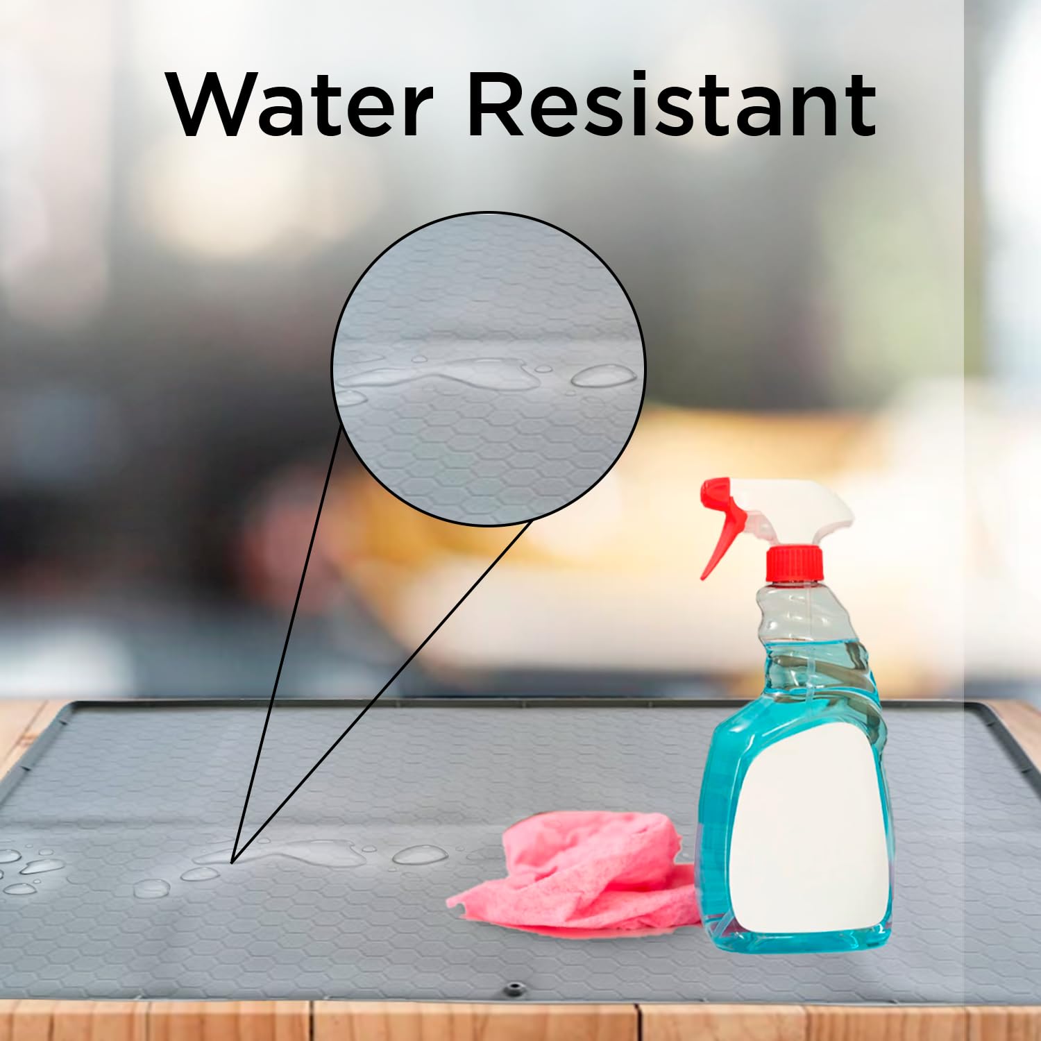 Under Sink Mat 22x34 - Under the Sink Mat Waterproof - Under Sink Protector Mat - Under Kitchen Sink Mats and Protectors - for Cabinets - Under Sink Waterproof Mat