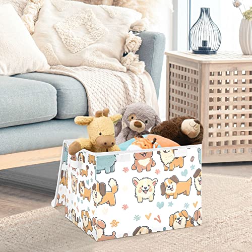 Happy Puppy Storage Boxes with Lids Household Essentials Large Storage Bins with Lids