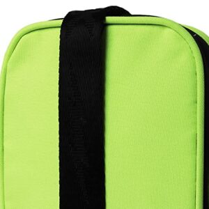 SUPERVEK Neon Lime Green Mini Sling Bag PRO - Waterproof Zip, Fabric & Adjustable Fly Strap | Urban Travel Crossbody Chest For Men Women