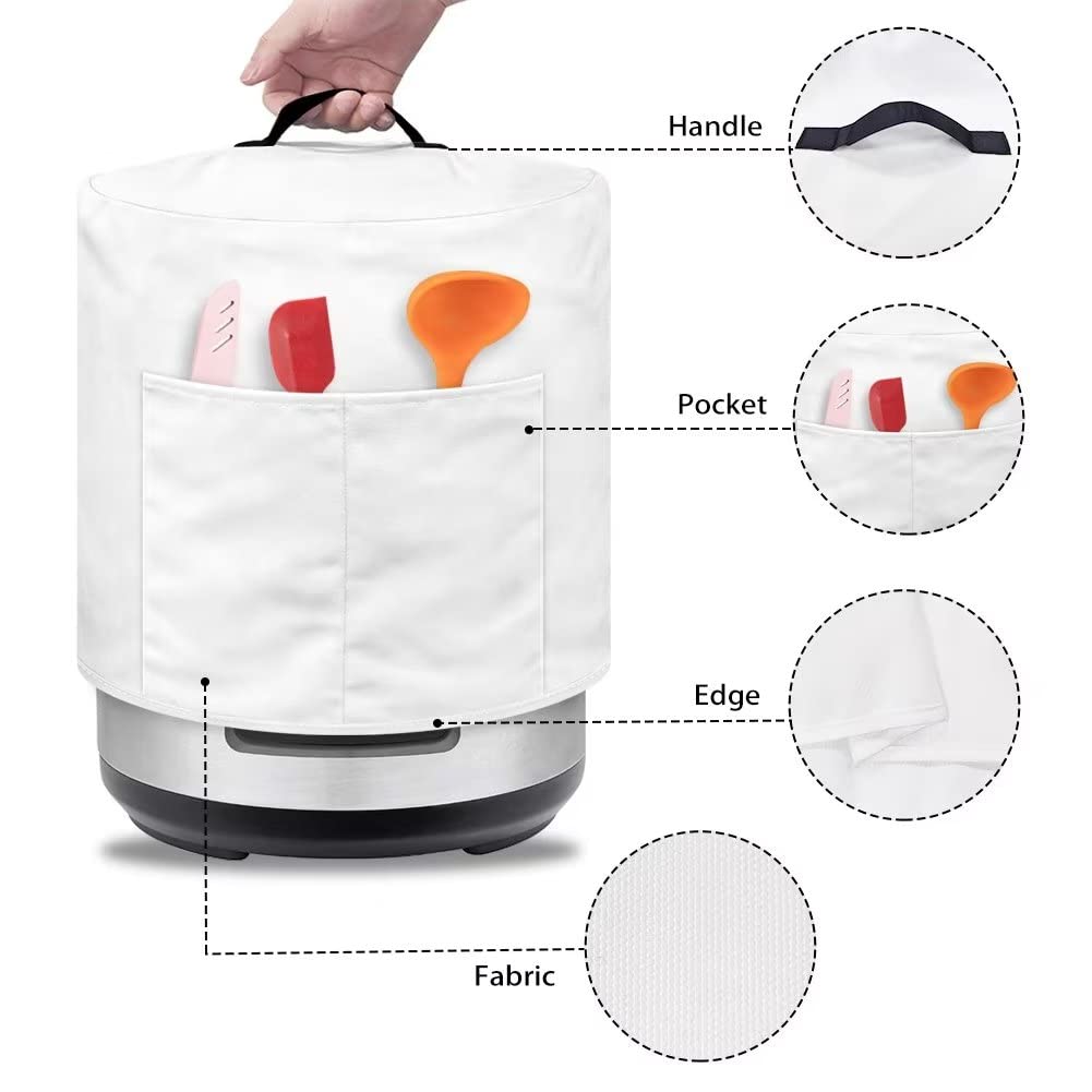 NETILGEN Air Fryer Cover Dust Cover Compatible with 3 Quart Instant Pot, Dust Protection Insulated Kitchen Appliance Cover with Top Handle and Storage Pockets for Women Wife Gift, You Are My Sunshine