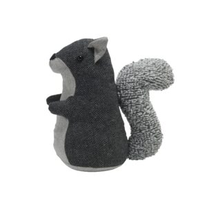 Elements 5.91x9.45x8.66 Inch Gray Squirrel Weighted Fabric Door Stopper