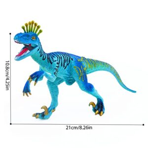 SIENON Dinosaur Figure Toys, Triassic Jurassic Dinosaur Toy 7 Inch, Educational Realistic Eoraptor Dinosaur Model Plastic Hand-Painted Dinosaur Figurine Toy for Dinosaur Party Cake Topper Decoration