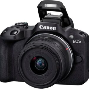 Canon EOS R50 4K Video Mirrorless Camera with RF-S 18-45mm f/4.5-6.3 is STM Lens and 20 Essential Accessories for Content Creators