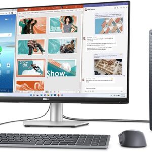 Dell Inspiron Desktop Computer, 12th Gen Intel Core i5-12400 Processor, 32GB DDR4 RAM, 2TBSSD, WiFi 6, DVD R+W, Display Port, HDMI, 8 USB Ports, USB-C, Windows 11 Home, Blue