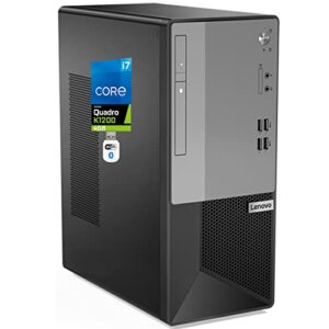 lenovo v50t tower computer, intel i7-11700kf, 64gb ram, 2tb nvme ssd, nvidia k1200 4gb ddr5, dvd-rw, hdmi, vga, ac wi-fi, bluetooth, windows 11 pro