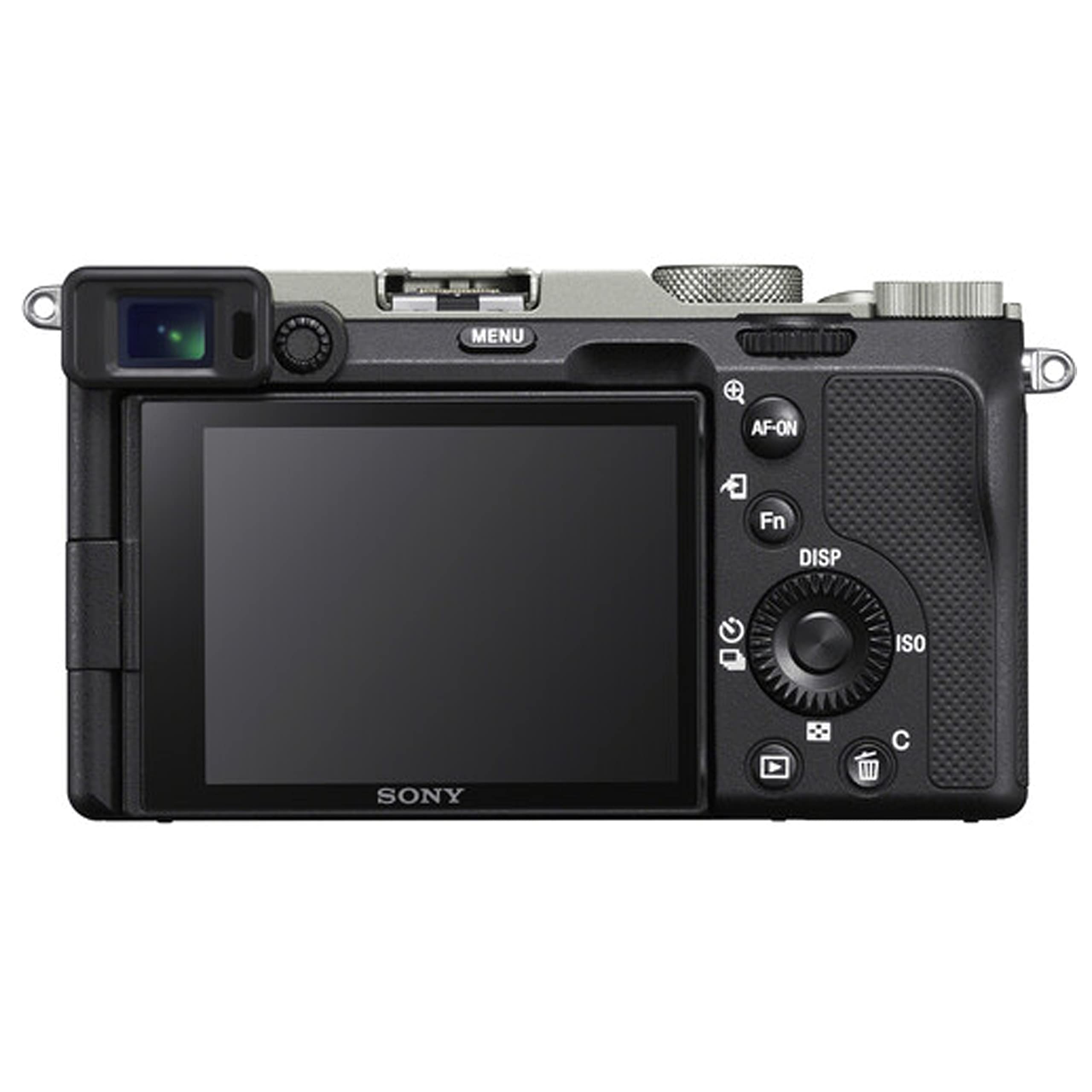 Sony a7C (Silver) Mirrorless Camera with 28-60mm Lens ILCE7CL/S, 128GB Memory.43 Wide & 2X Lenses, Case. Tripod, Filters, Hood, Grip,Spare Battery & Charger, Software Kit -Deluxe Bundle