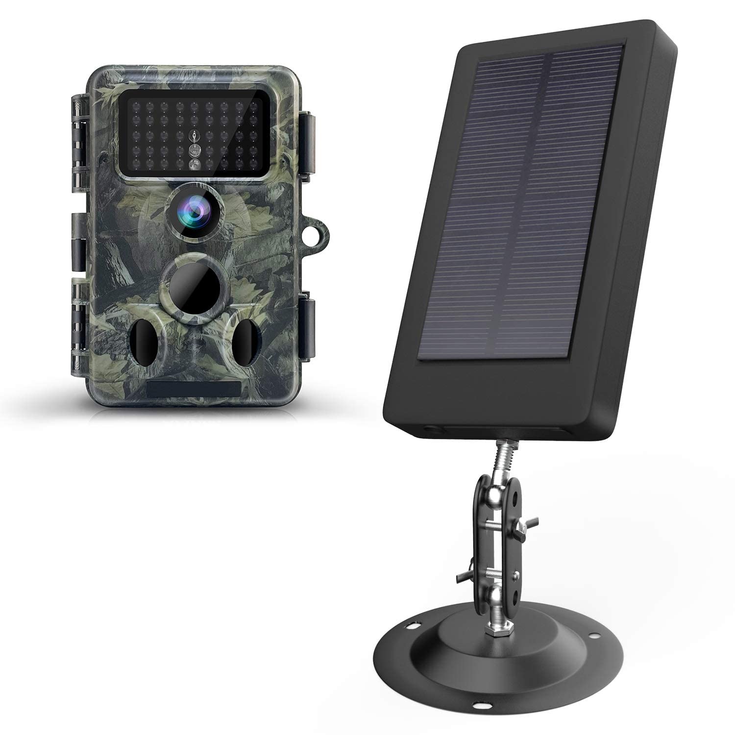 Solar Panel ECOVOX Trail Camera 2500mAh Solar Panel IP54 Waterproof Portable Charger Solar Power Bank Outdoor Power Supply for Hunting Game Cameras