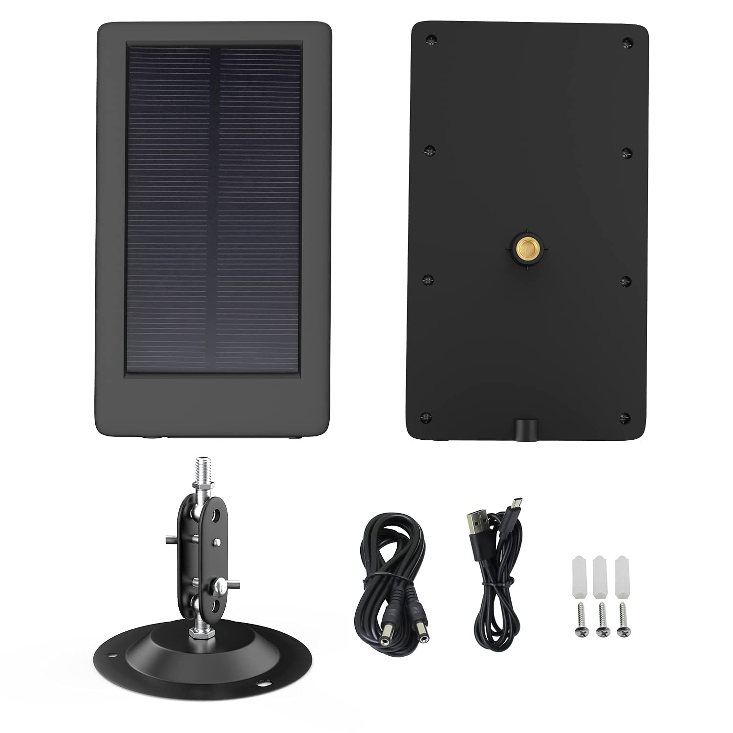 Solar Panel ECOVOX Trail Camera 2500mAh Solar Panel IP54 Waterproof Portable Charger Solar Power Bank Outdoor Power Supply for Hunting Game Cameras