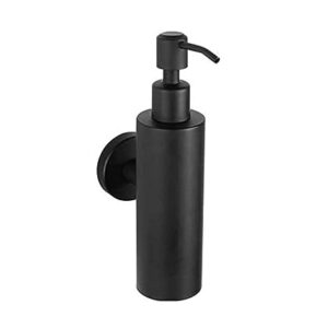 Soap Dispensers Soap Bottle Stainless Steel blackhouse Hotel Wall-Mounted soap Dispenser soap Shampoo Shower Gel Bottle Countertop (Color : Cylindrical B)