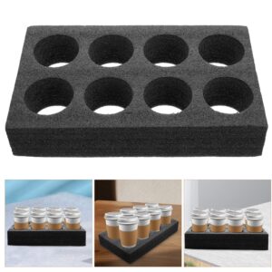 iplusmile Multi- Hole Cup Holder Drink Carrier Portable Drink Carrier Resuable Coffee Cup Holder- 8 Cotton Cup Tray for Secure Fixation of Beverages - Perfect for Food and Take Out