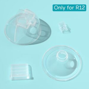 Paruu P10 Full Set Collector Cup, Original Breast Pump Parts, Wearable Breast Pump Replacement Accessories, 1 Set