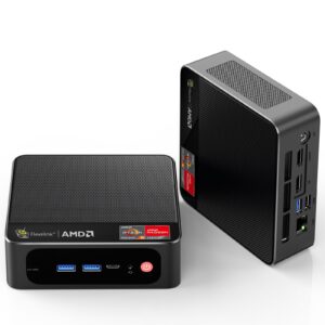 beelink mini pc, amd ryzen 5 5560u(6c/12t, up to 4.0ghz), 16gb ddr4 ram 500gb nvme ssd, ser5 mini computers support 4k@60hz triple display wifi6/bt5.2/dp1.4/hdmi2.0/usb3.2 gaming/office/home