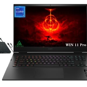 HP OMEN O17 17.3" 165Hz Gaming Laptop, Intel 12th Core i7-12700H, 64GB DDR5 RAM, 4TB PCIe SSD, NVIDIA GeForce RTX 3070Ti, RGB Backlit Keyboard, Win 11 Pro, Shadow Black, Hotface DVD-RW USB Hub