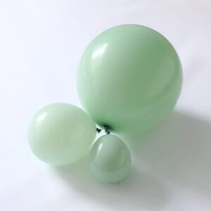 Dusty Green Balloons Garland Arch Kit 143pcs Pastel Dusty Mint Green Balloons Different Sizes 24In 10In 5In Latex Balloon For Birthday Baby shower Wedding Party Decoration