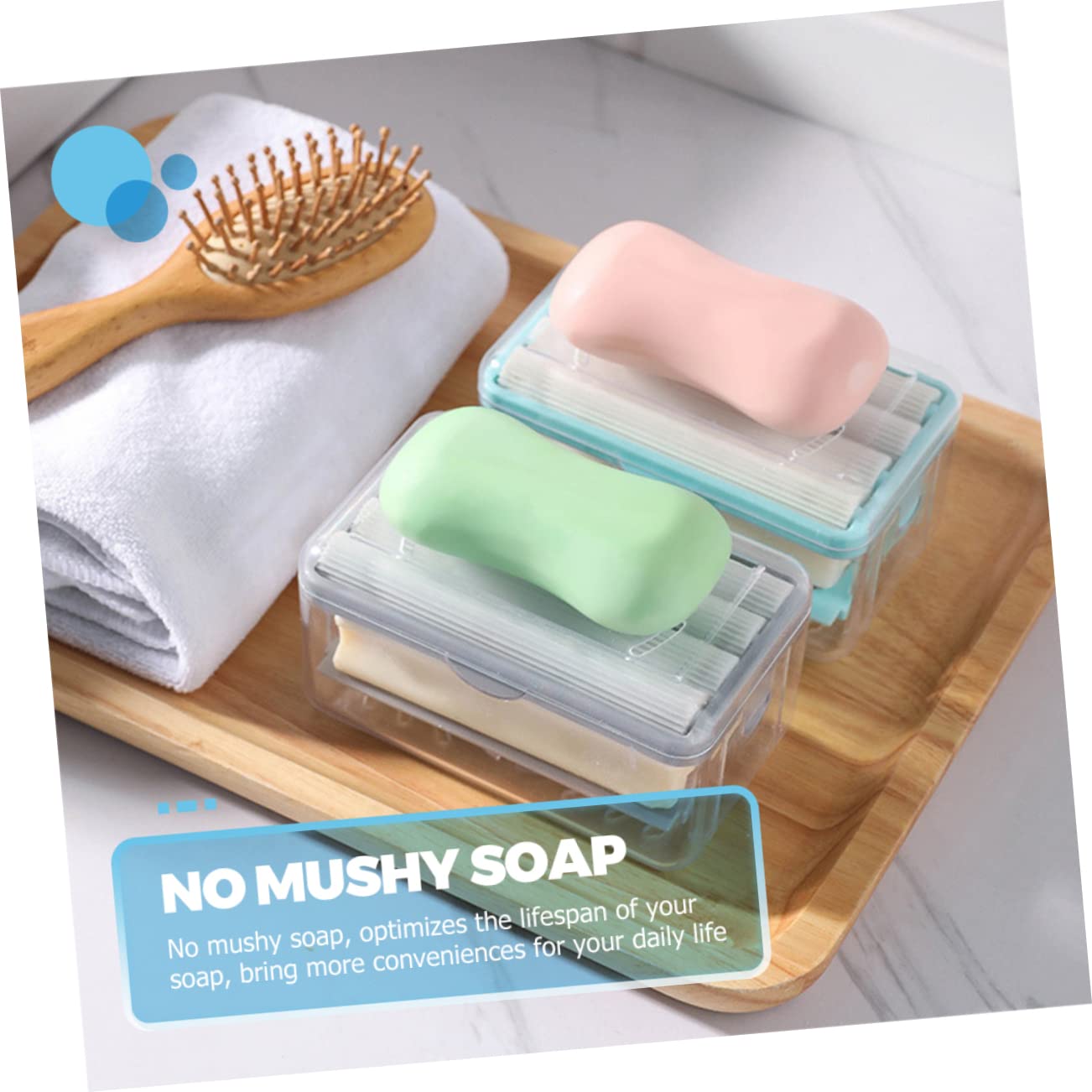 Cabilock 3pcs Soap Box Soap Dish Travel Soap Savers for Bar Soap Laundry Soap Containers Kitchen Soap Dispenser Travel Soap Container Laundry Soap Dispenser Dish Soap Camping Tray Plastic