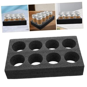 ULTECHNOVO 2pcs Milk Tea Cup Holder Cup Trays Takeout Cup Tray Beverage Takeout Bag Drink Carrier Tray Gray Espresso Cup Multi-Hole Cup Holders Coffee Pearl Cotton Cups and Plates re-usable