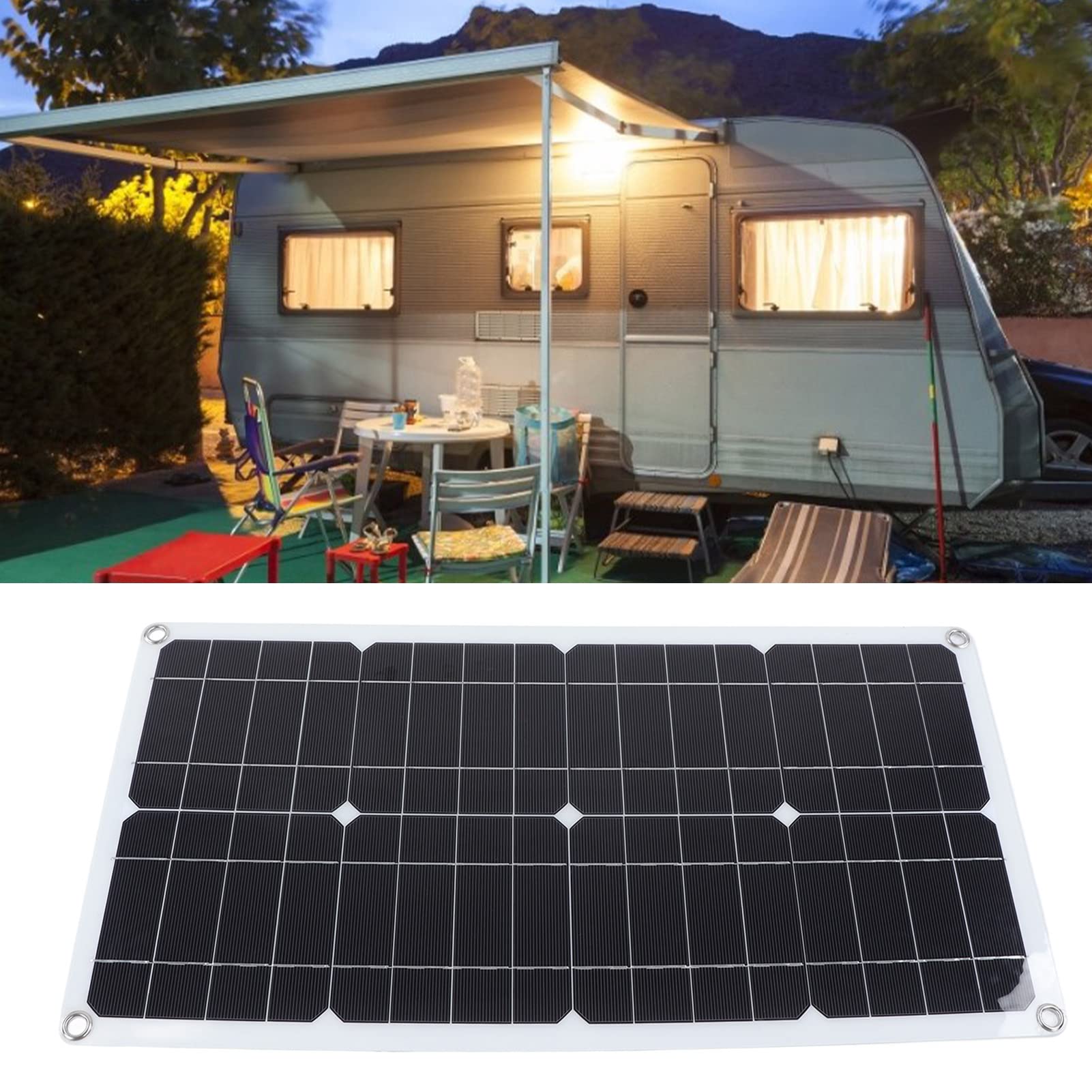 Solar Panel Kit 250W Monocrystalline Solar Panel Kit Solar Panel Controller Combo with 10A Charge Controller Dual USB Ports for RV Car Boat Battery Charging