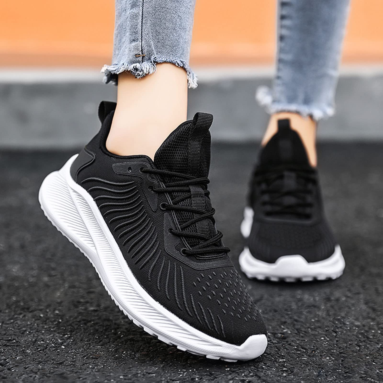 MLAGJSS Running Shoes for Women - Womens Workout Tennis Walking Athletic Gym Fashion Lightweight Nursing Casual Light Shoes