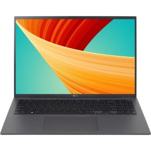 lg gram 16" wqxga notebook computer, intel core i5-1340p 1.9ghz, 8gb ram, 512gb ssd, windows 11 pro, charcoal gray