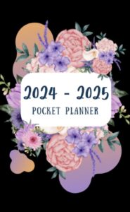 2024-2025 pocket planner: 2 year monthly pocket calendar (junuary 2024 to december 2025) with federal holidays and motivational quotes