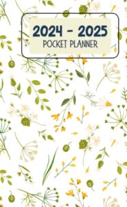 2024-2025 pocket planner: 2 year monthly pocket calendar (junuary 2024 to december 2025) with federal holidays and motivational quotes