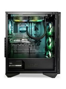 nsx gaming desktop pc amd ryzen 7 5700x, rtx 3060 ventus 2x, 1tb nvme ssd, 16gb ddr4 ram 3600 rgb, 650w bronze psu, 240mm watercooling, wi-fi, windows 11 home 64, keyboard and mouse gamer