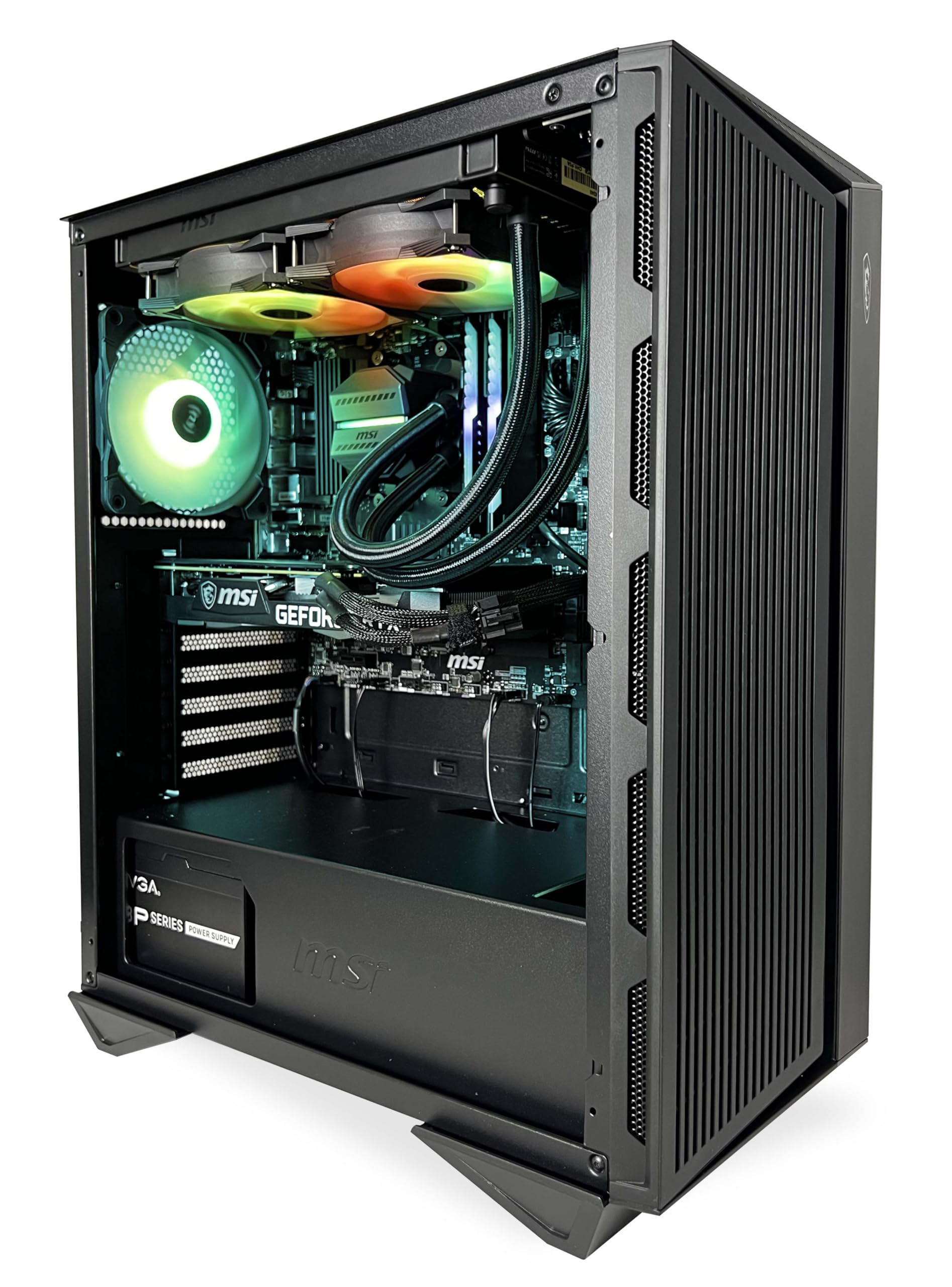 NSX GAMING Desktop Pc AMD Ryzen 7 5700X, RTX 3060 Ventus 2X, 1TB NVME SSD, 16GB DDR4 RAM 3600 RGB, 650W Bronze PSU, 240mm Watercooling, Wi-Fi, Windows 11 Home 64, Keyboard and Mouse Gamer