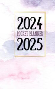 2024-2025 pocket planner: 2 year monthly pocket calendar (junuary 2024 to december 2025) with federal holidays and motivational quotes