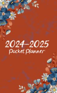 2024-2025 pocket planner: 2 year monthly pocket calendar (junuary 2024 to december 2025) with federal holidays and motivational quotes