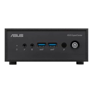 asus expertcenter pn42 fanless mini pc barebone with intel 12th gen quad core n100, dual 4k support, dual lan, 7 x usb, com port, wifi 6e, bluetooth, vesa mount