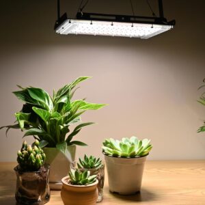 FANHAO LED Grow Lights, 400W Full Spectrum Grow Lamp with Remote Control Plant Lights for Indoor Plants, 4/8/12H Timer, 4 Dimmable Levels, 3 Switch Modes for Indoor Plants Veg Bloom