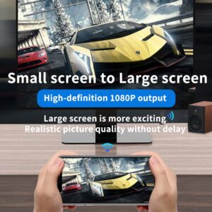 HDMI Wireless Display Adapter. 1080P Mobile Screen Mirroring Receiver Dongle to TV/Projector Receiver Support iOS Android Mac iOS Windows