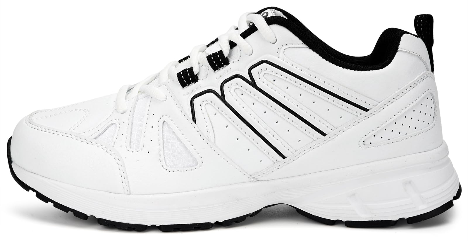 Women Cross Trainer Walking Shoes Fitness with Arch Support White Black