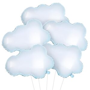 KatchOn, Huge Cloud Balloons Set - 30 Inch, Pack of 5 | Cloud Balloons Kit for Cloud 9 Party Decorations | Cloud Balloon Party Supplies for Happy Cloud Baby Shower Decorations, Sky Party Decorations