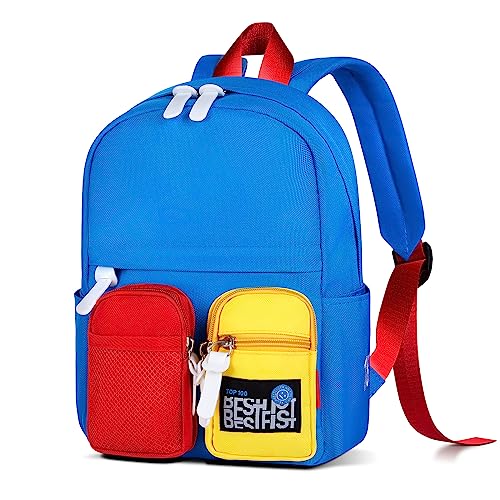 AOTOW Toddler Backpack for Preschool Boys Girls - Small Kids Bookbag Kindergarten Cute Daycare Back Pack Personalized Bagpack Child School Bags for little Kid 3-5 Years Old